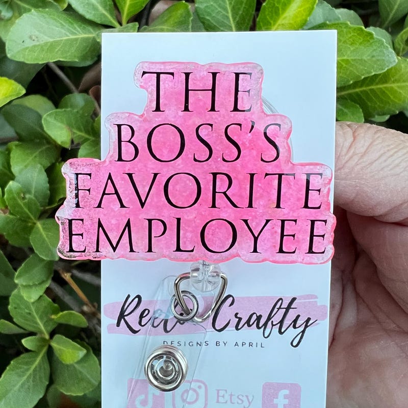 Funny Badge Reels for Boss - Etsy