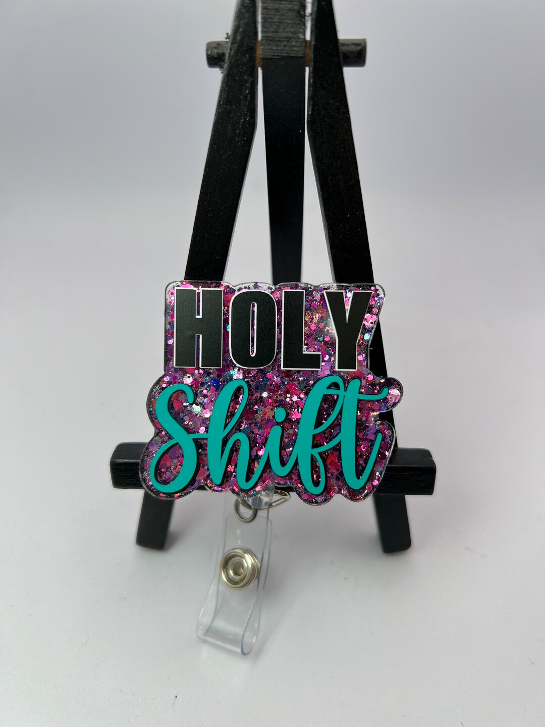 Badge Reel Holy Shift ID Holder Retractable Nurse Healthcare Reel Clip ...
