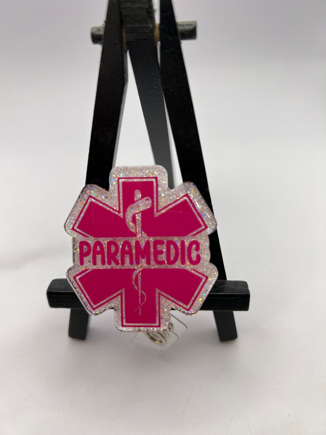Star of Life Paramedic Badge Reel EMS Health Care Medical Professional ...