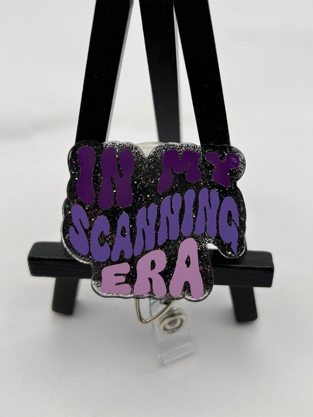 Badge Reel in My Scanning Era ID Holder Retractable Nurse Healthcare ...