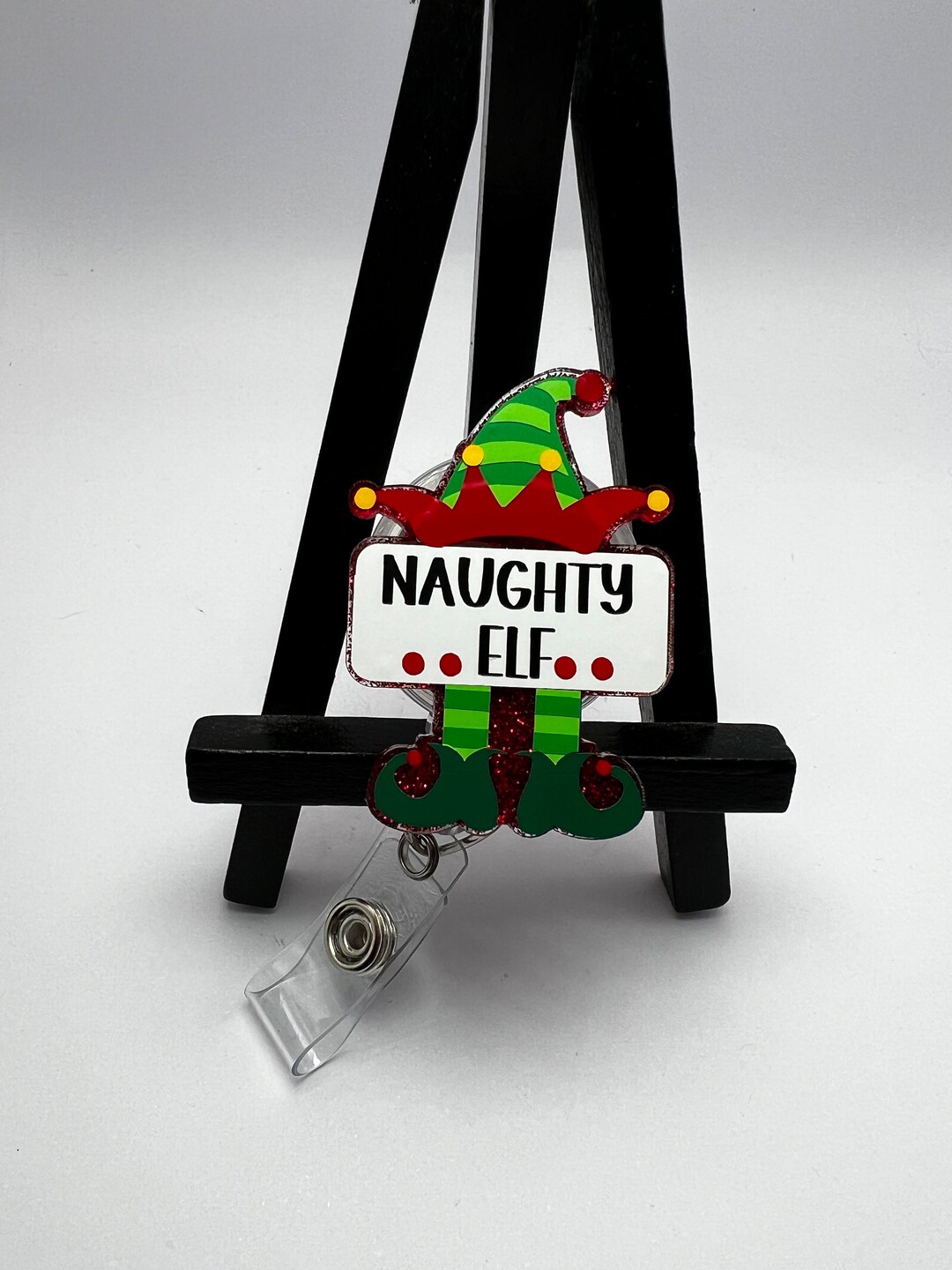 Personalize Elf Badge Reel Health Care Medical Professional Funny Dark ...