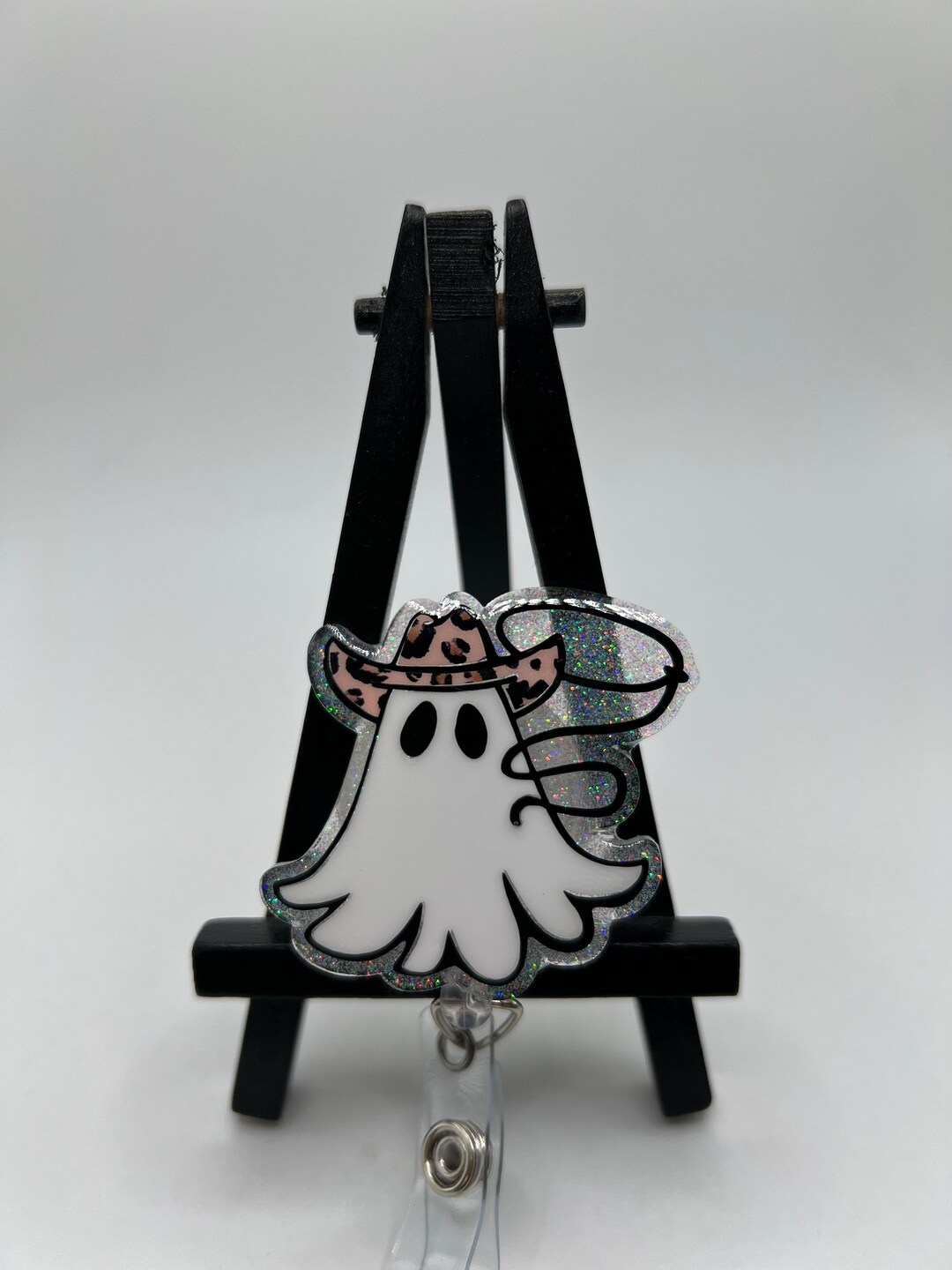 Badge Reel Cowboy With Lasso Ghost, ID Holder,retractable, Nurse ...