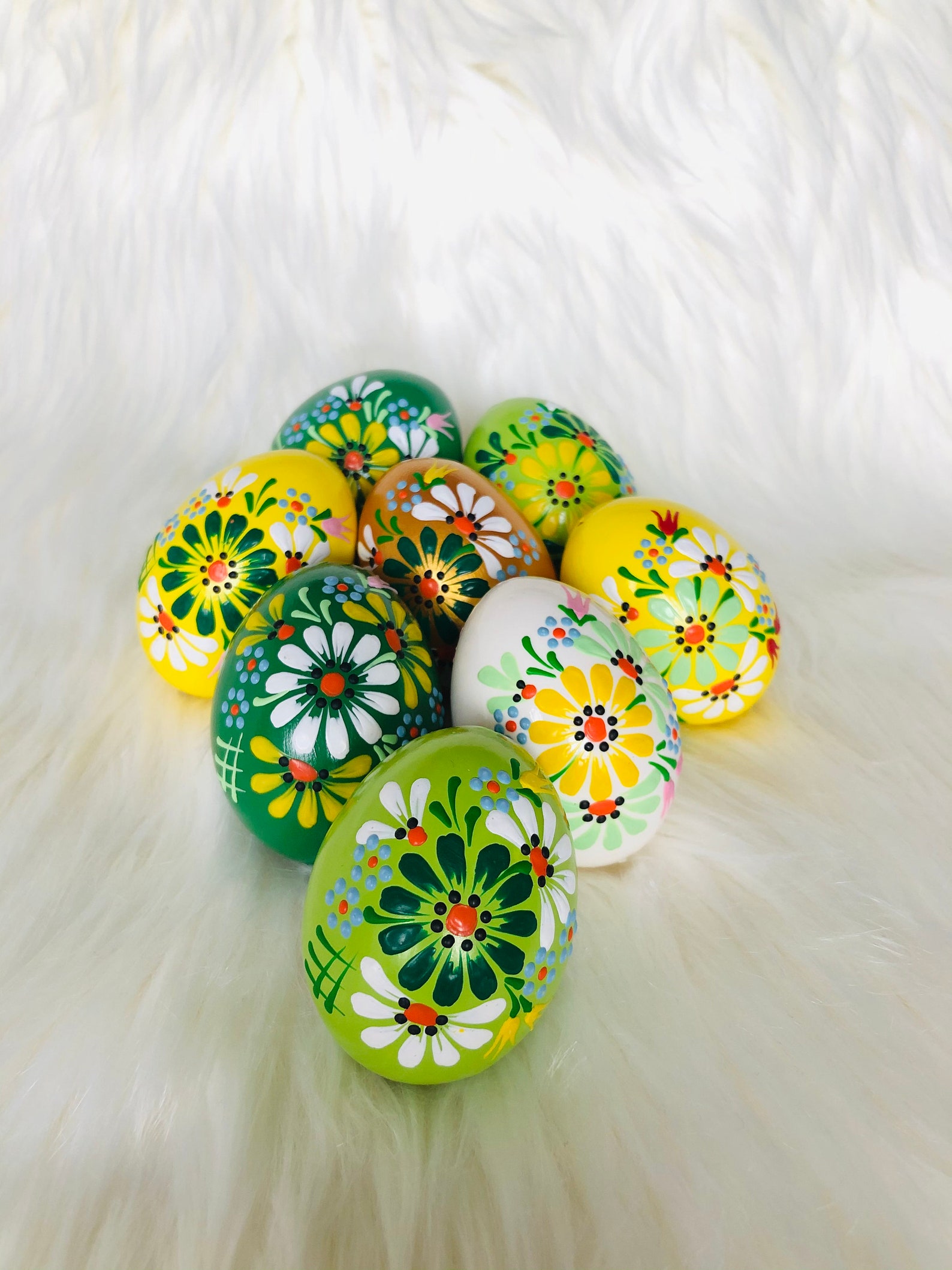 Set 8 Color Easter Eggs - Etsy