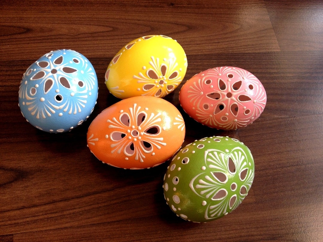 Set of 5 Easter Eggs - Etsy