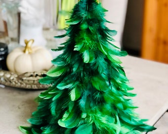Set of 3 Feather Trees for Christmas Home Decor - Etsy