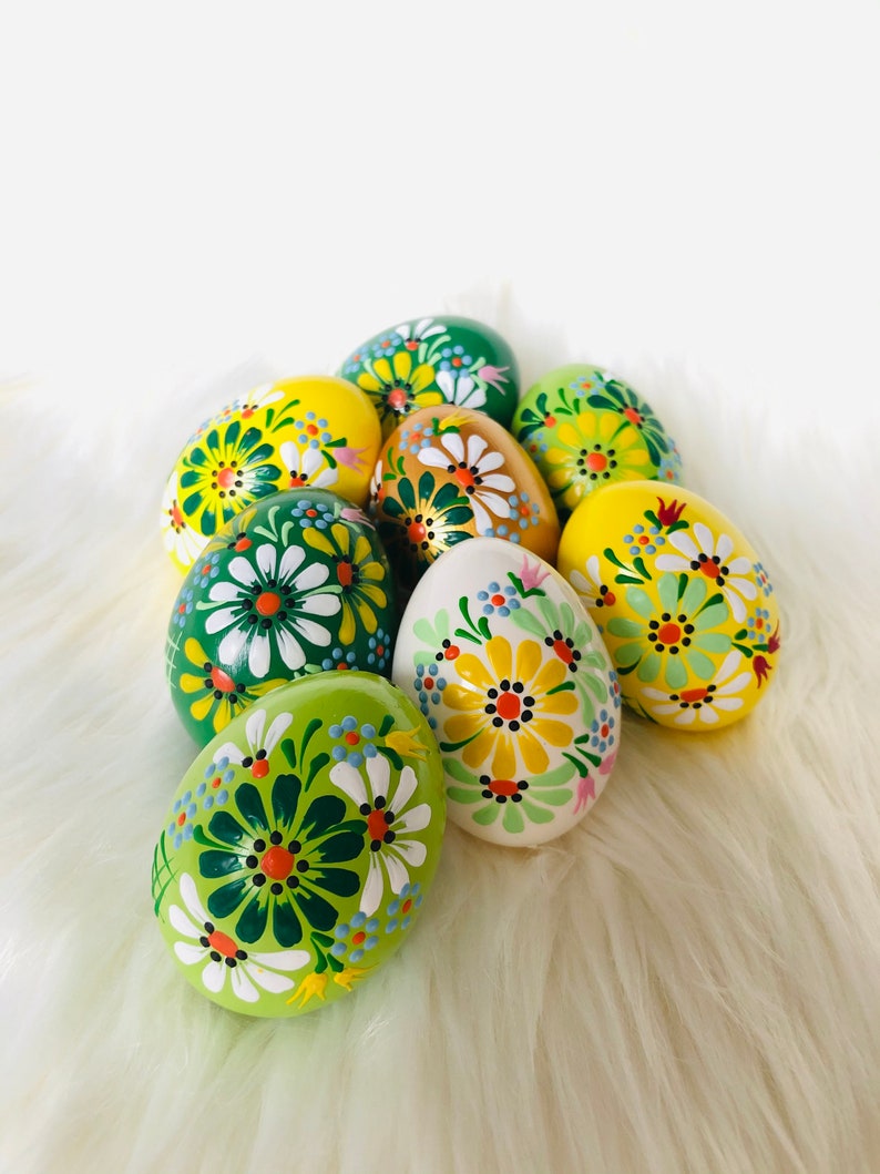 Set 8 Color Easter Eggs - Etsy