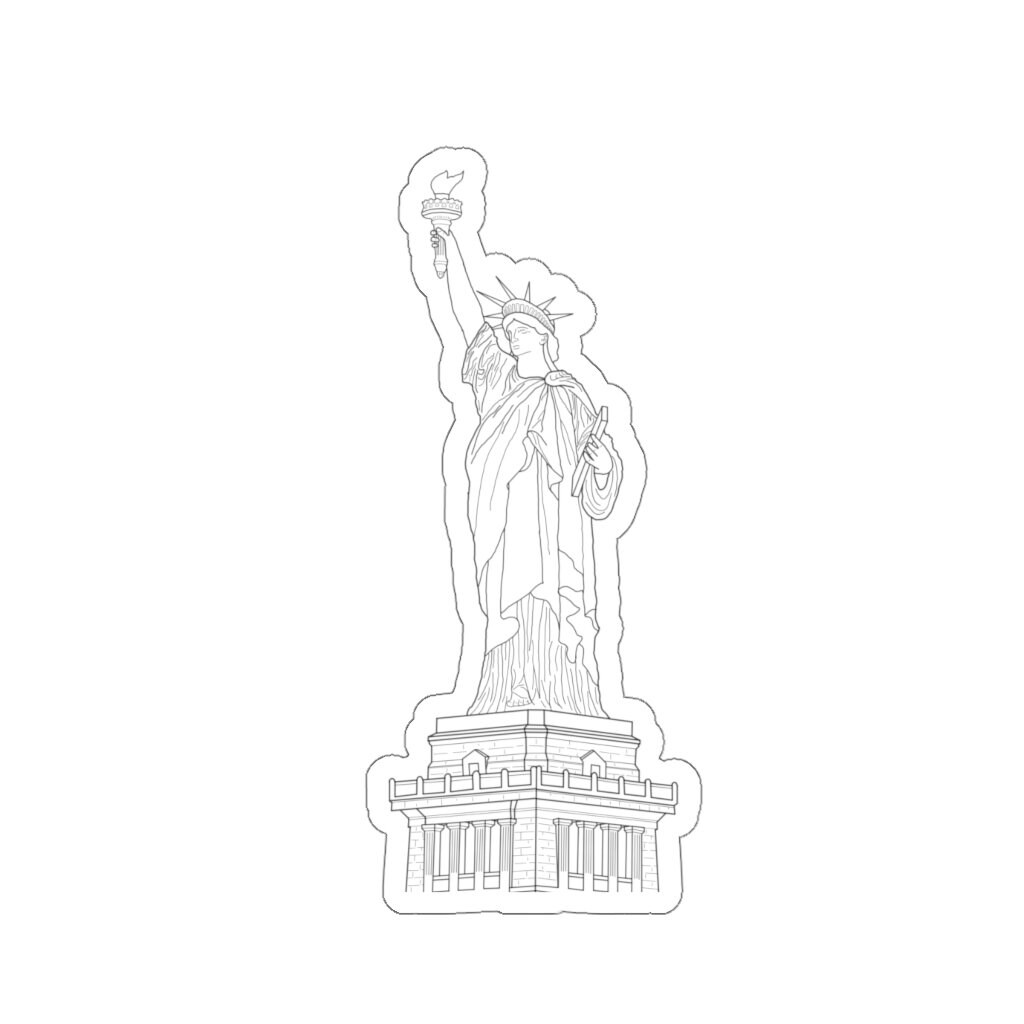 Statue Of Liberty Kiss Cut Stickers Nyc Sticker New York Etsy