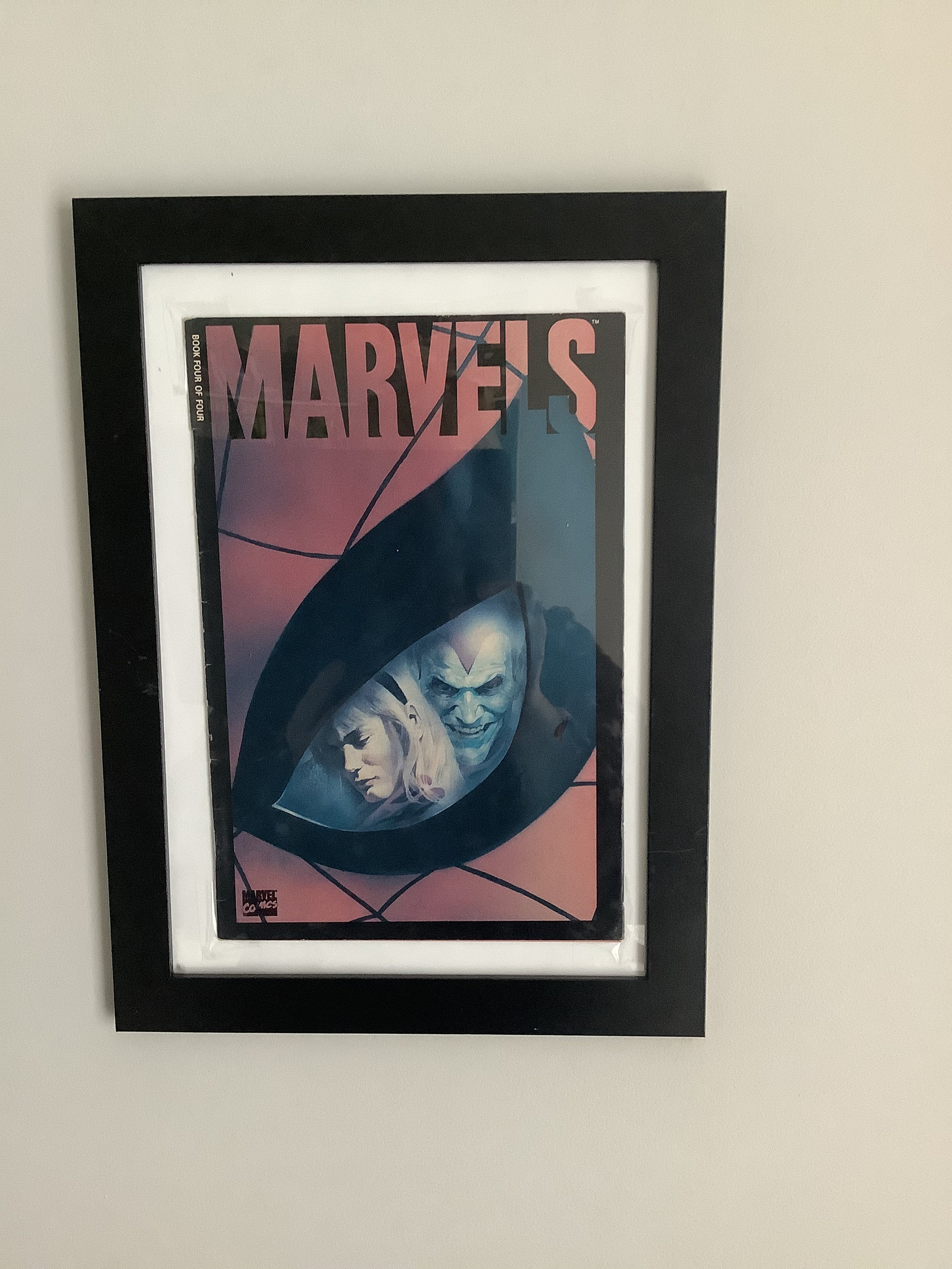 Framed Marvels Comic Book Spider-man in Black A4 Frame - Etsy