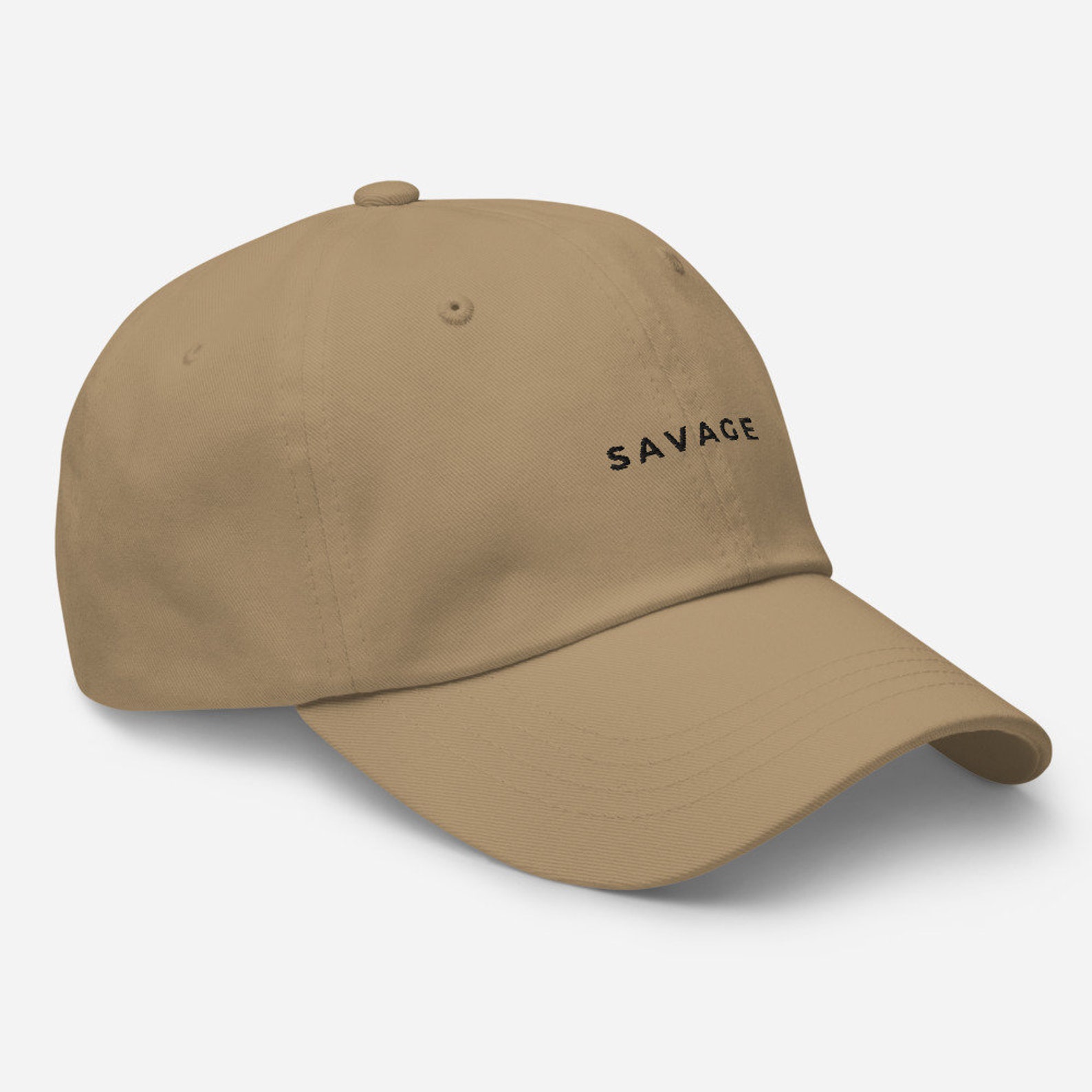 SAVAGE Hat Embroidered Simple Minimal Nuancelabel Fierce - Etsy
