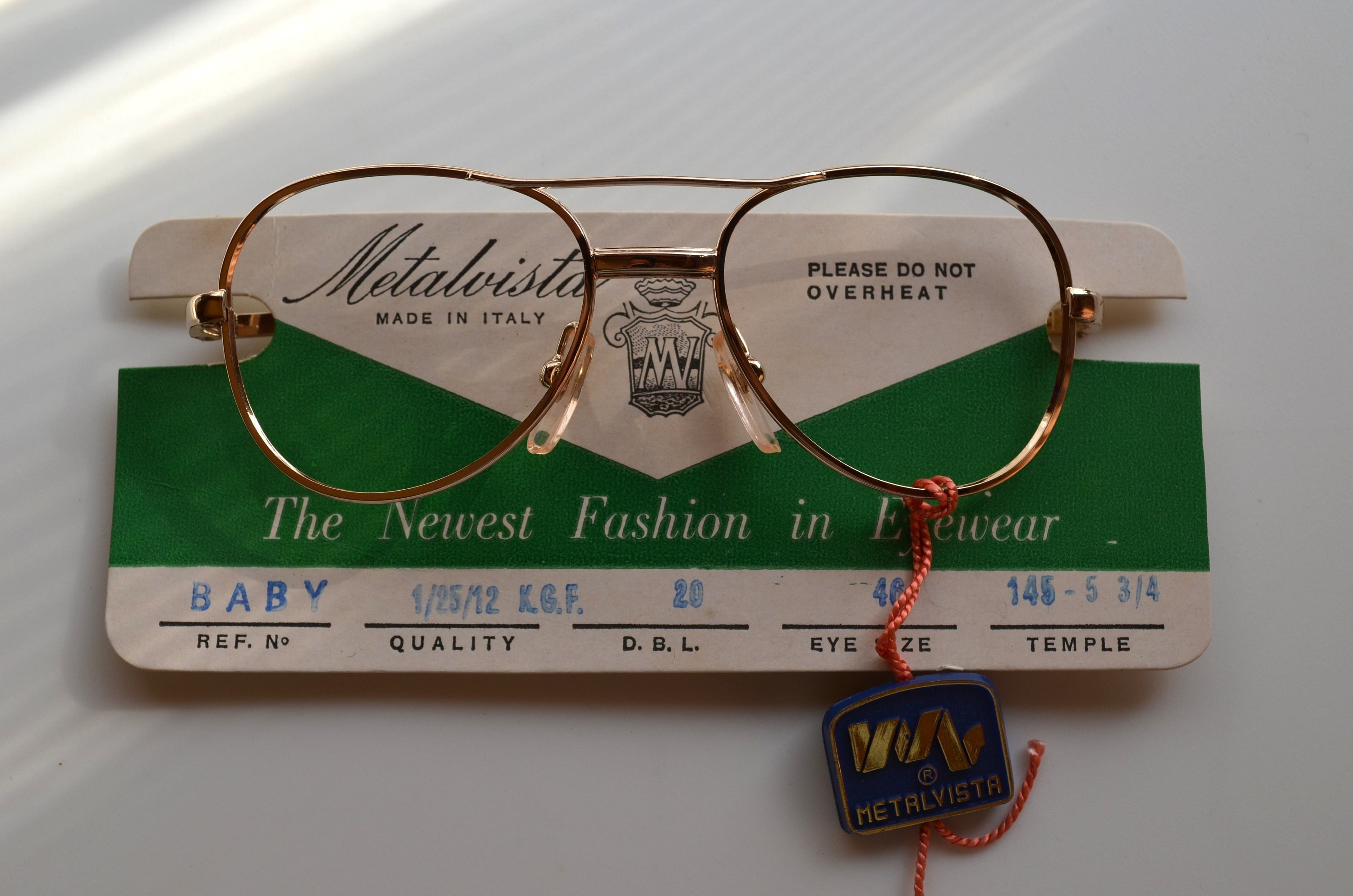 Vintage Cable Temples Metalvista Eyeglasses Frame for Kids // Made in ...