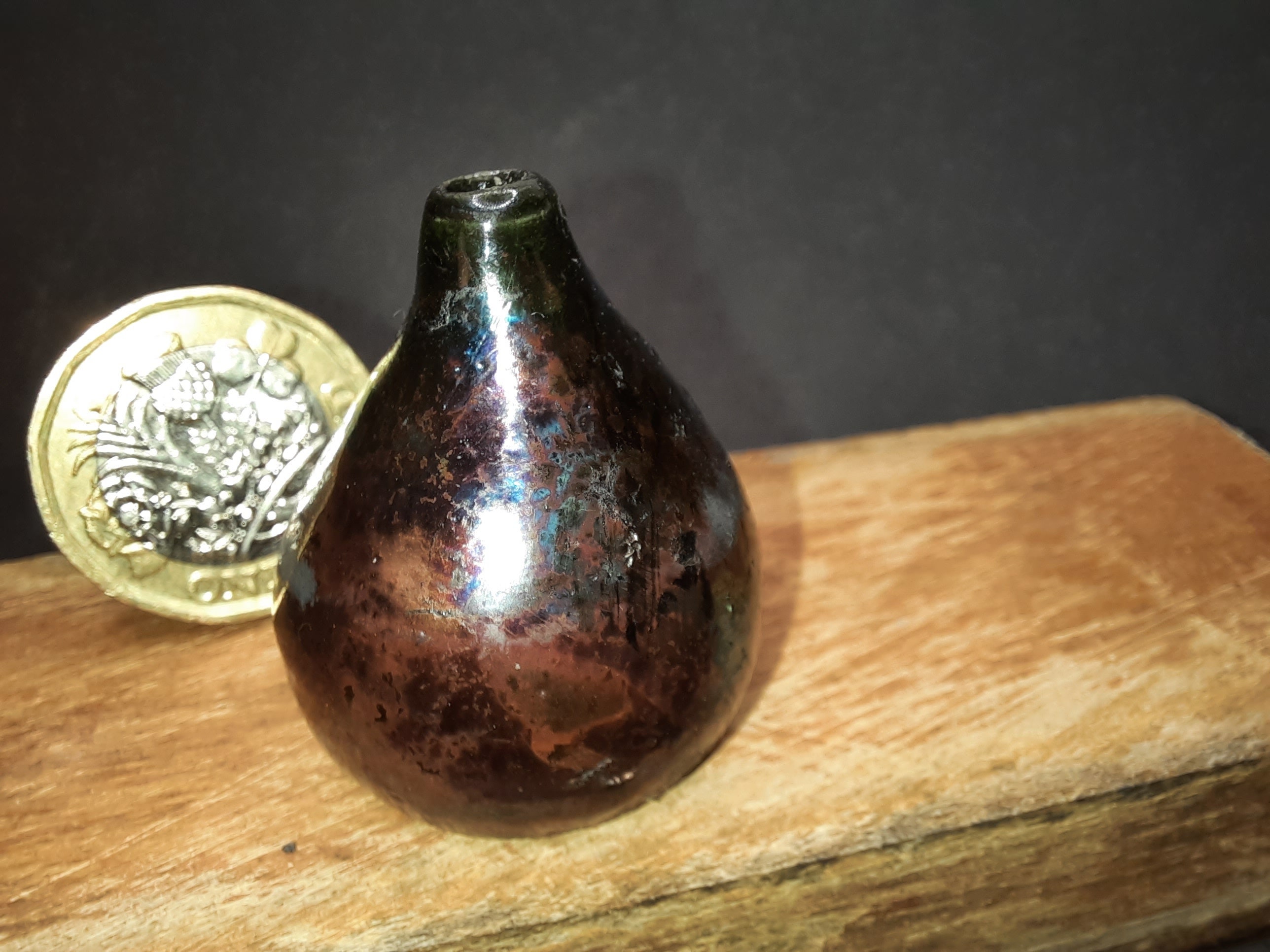 Miniature Pottery Vase Copper Metallic Glaze raku Reduction. UNIQUE - Etsy