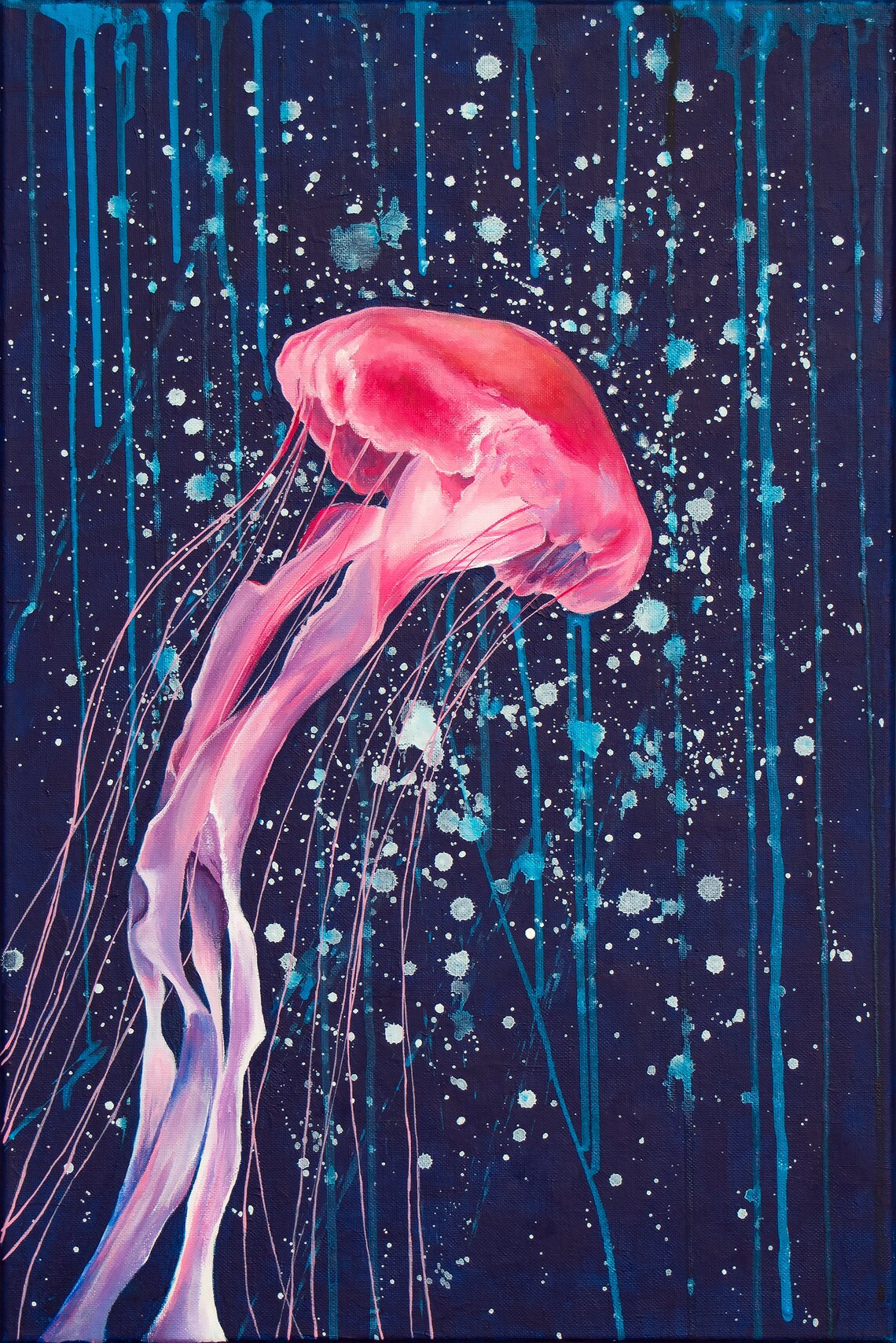 Abstract Realistic Surreal Acrylic Painting on Canvas, Surreal Art ...