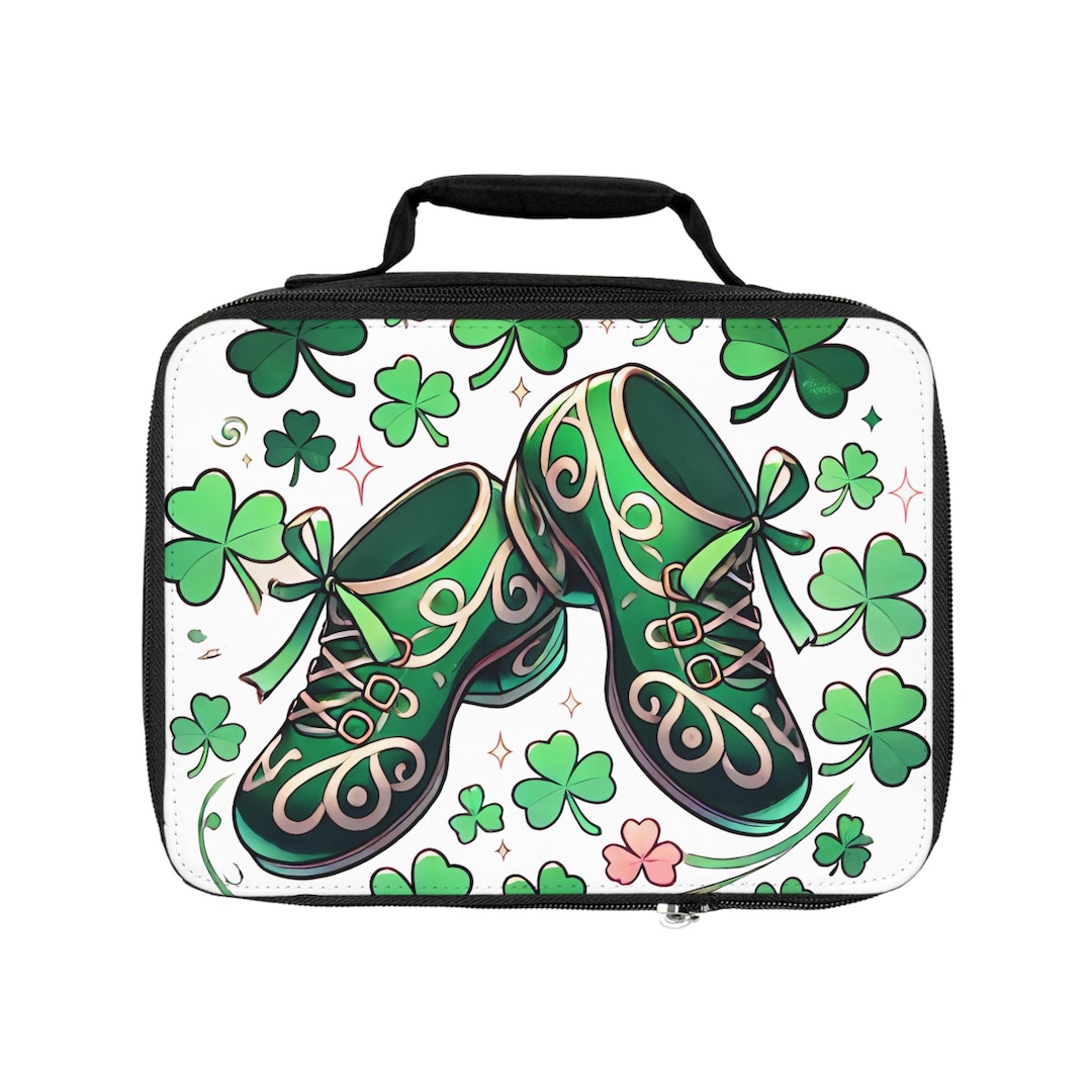 Irish Dance Shoe Lunch Bag, Reusable Insulated Tote, School Lunch ...