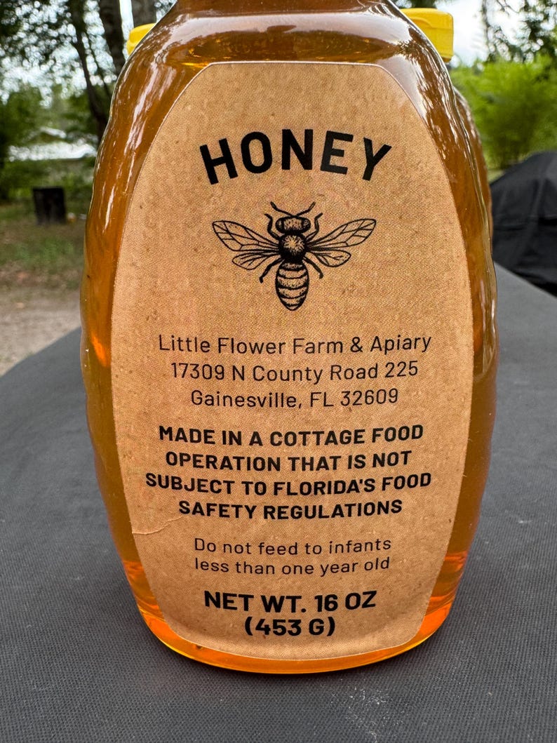 16oz. Fresh Raw Unfiltered Natural Sweet Florida Honey - Etsy