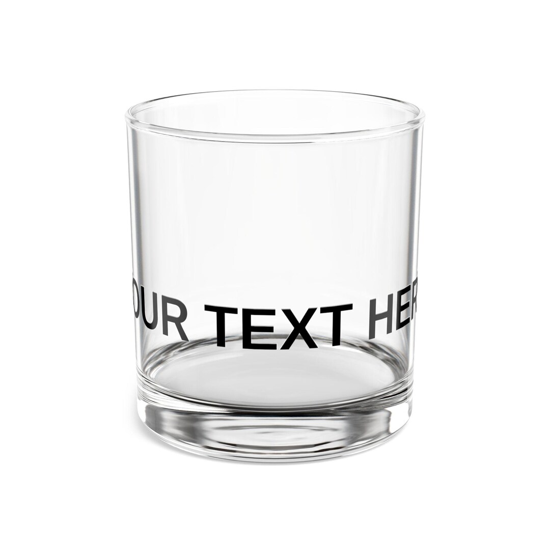 Custom Personalized Rocks Glass, 10oz Engraved Whiskey Glass, Groomsmen ...