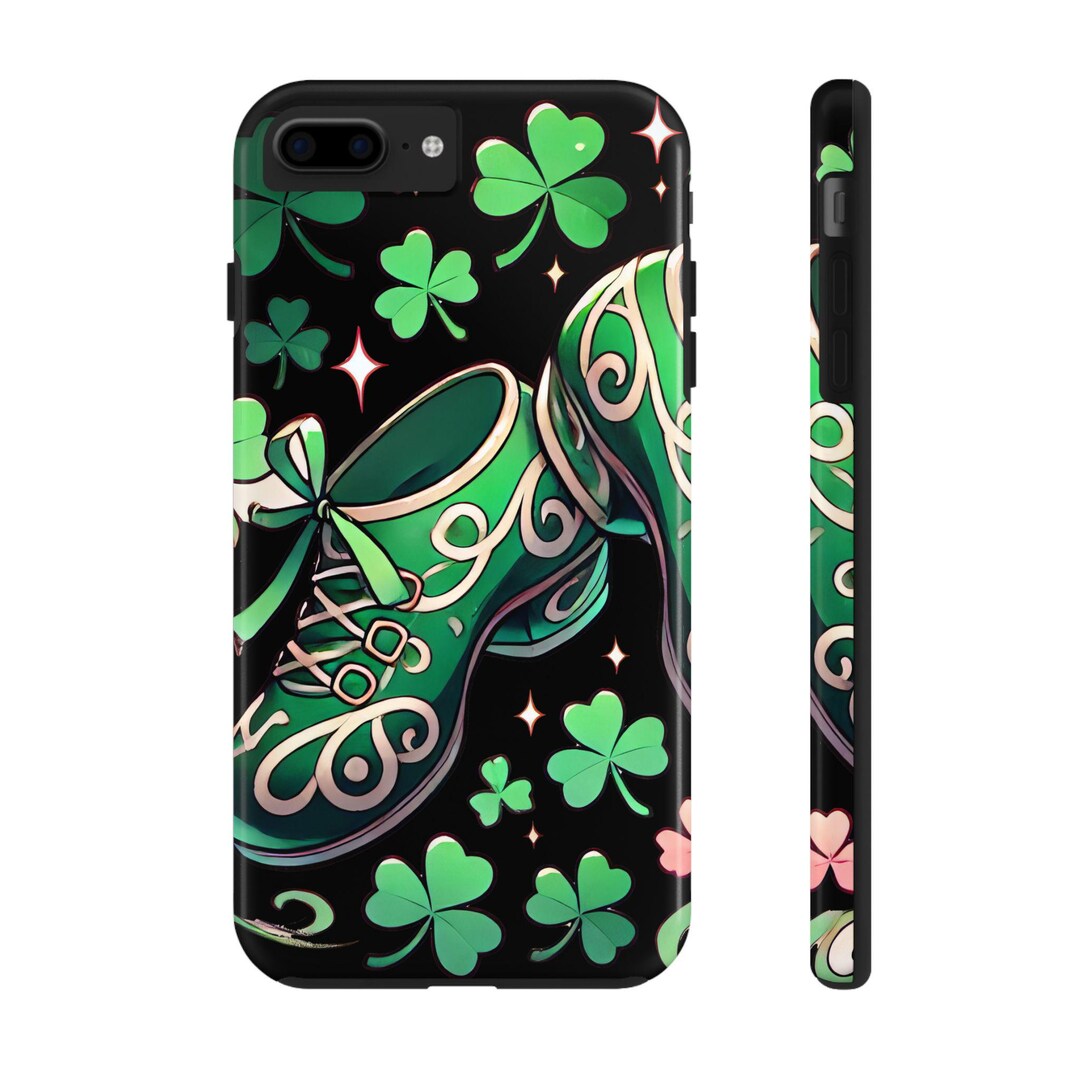 Irish Dance Shoe Phone Case: St. Patrick's Day Shamrock Cover - Etsy