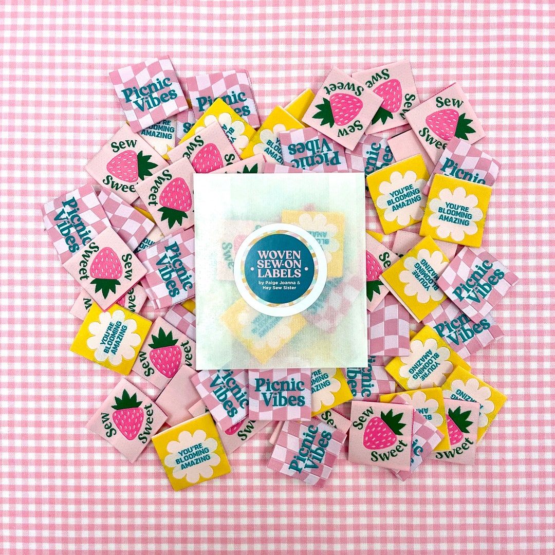 Paige Joanna X Hey Sew Sister Woven Labels Picnic Vibes - Etsy