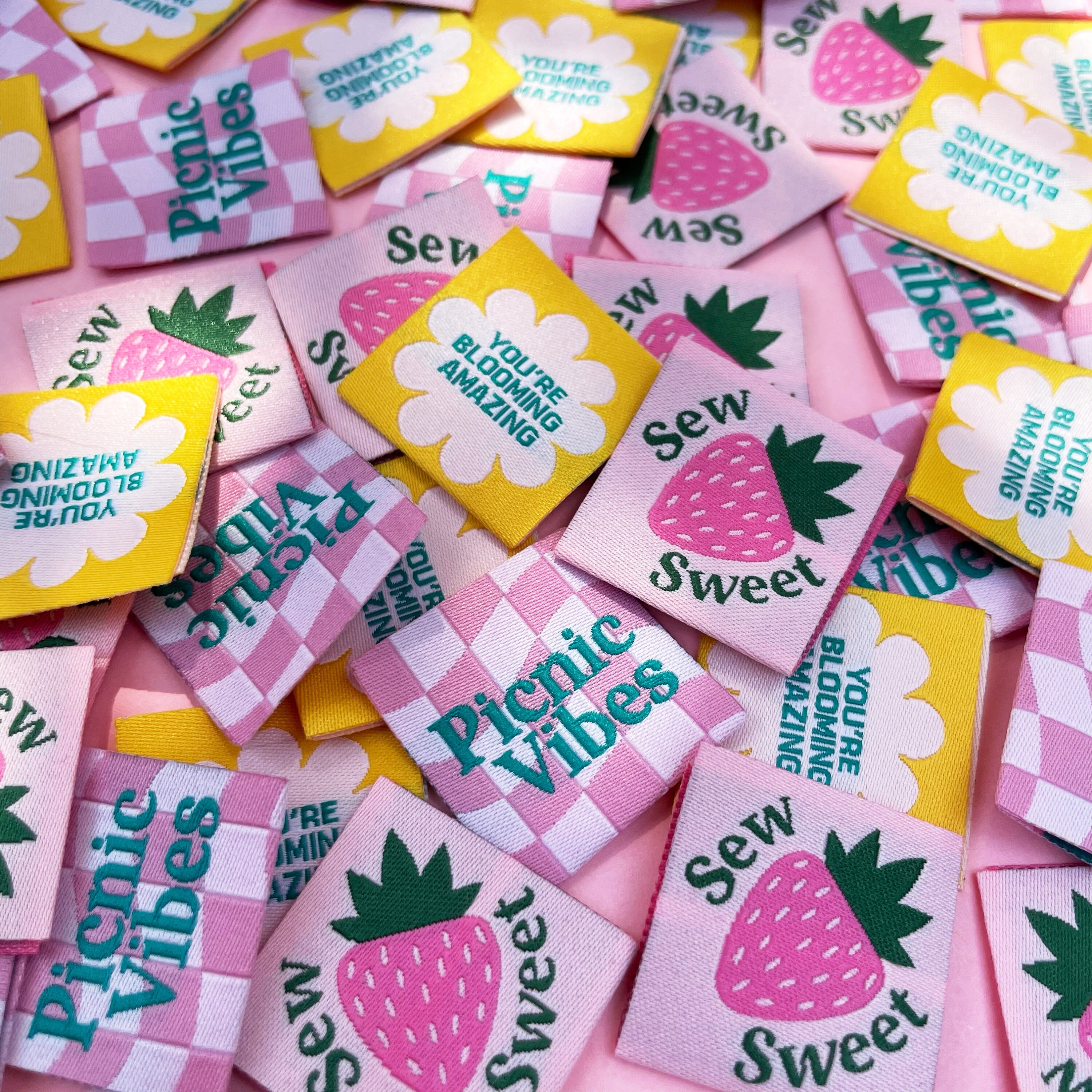 Paige Joanna X Hey Sew Sister Woven Labels Picnic Vibes - Etsy