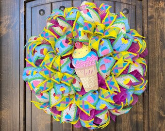 Ice Cream Cone Wreath - Etsy