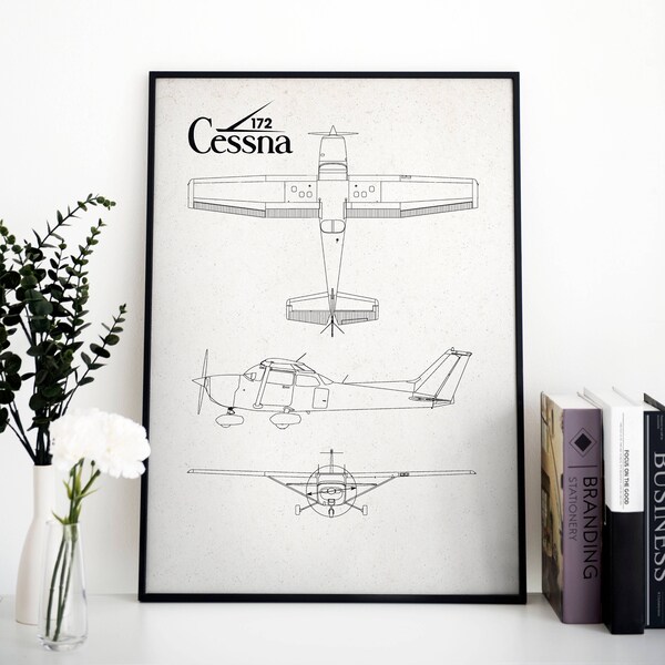 Cessna 172 Wall Poster - Etsy