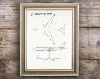 Boeing 777 Wall Art - Etsy
