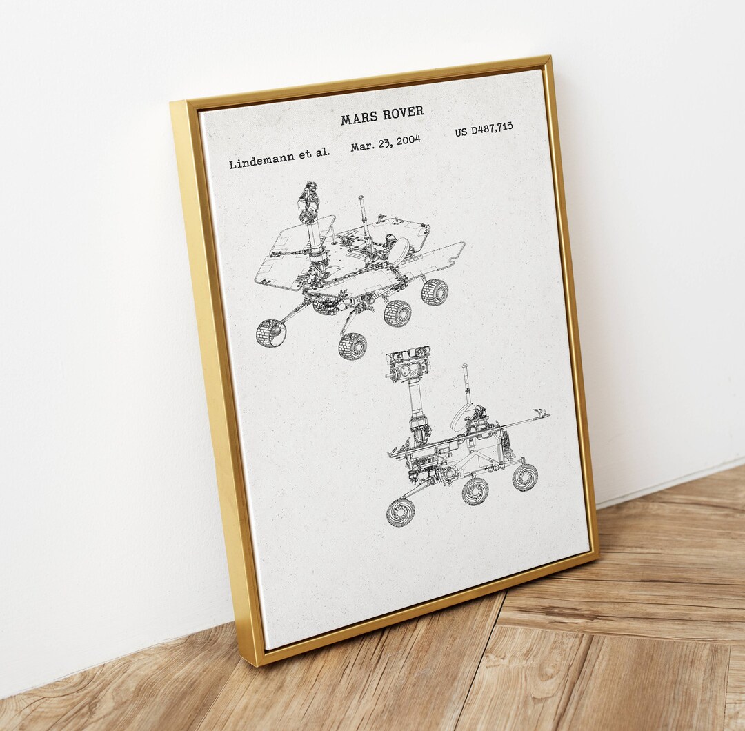 NASA Mars Rover Patent Poster - Unique Office Wall Art Print - Etsy