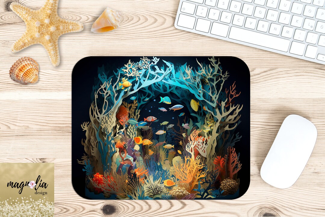 Mouse Pad 3d Sublimation, Underwater World Design, Ocean, Png - Etsy