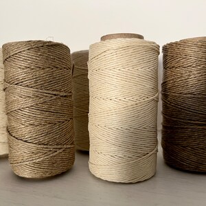 Linen Flax Twine | Linen Cord | Linen Rope | Gift for Christmas | Linen ...