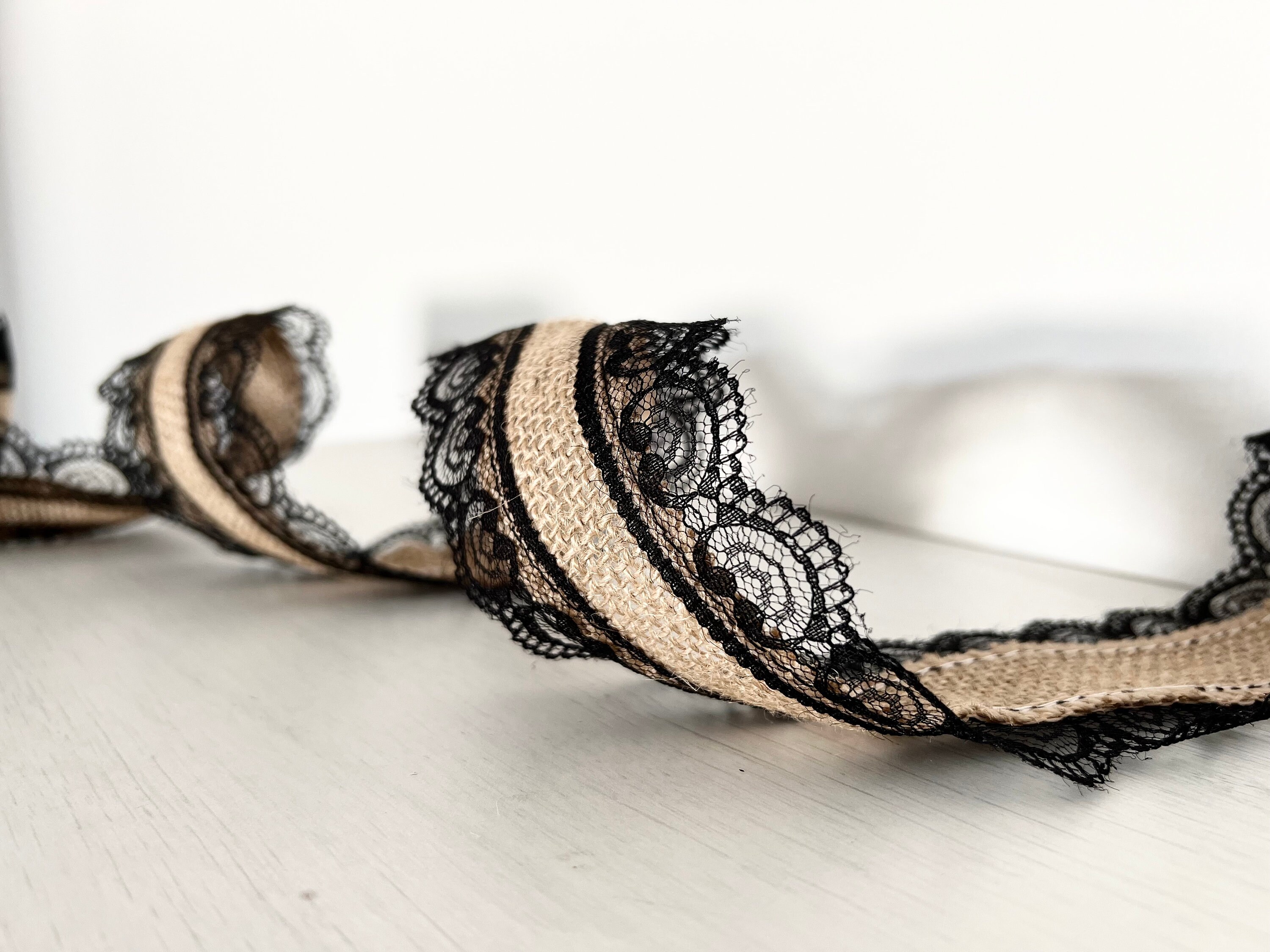 Natural Jute Ribbon Hessian Ribbon Lace Vintage Rustic Jute Ribbon Jute ...