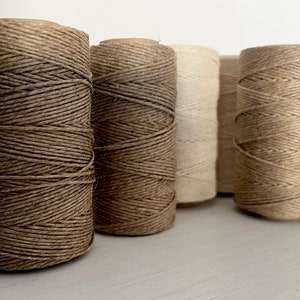 Linen Flax Twine | Linen Cord | Linen Rope | Gift for Christmas | Linen ...