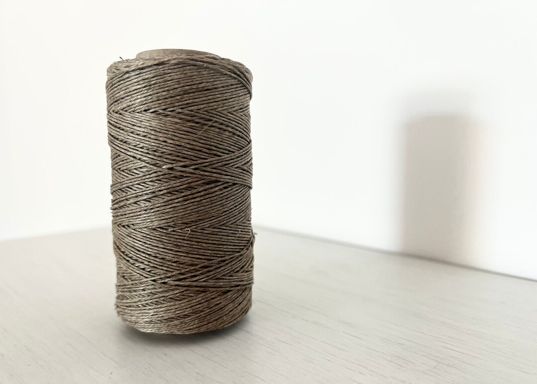 Milky White Waxed Linen Flax Twine | Linen Cord | Linen Rope | Gift for ...