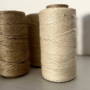 Linen Flax Twine | Linen Cord | Linen Rope | Gift for Christmas | Linen ...