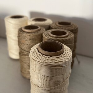 Linen Flax Twine | Linen Cord | Linen Rope | Gift for Christmas | Linen ...