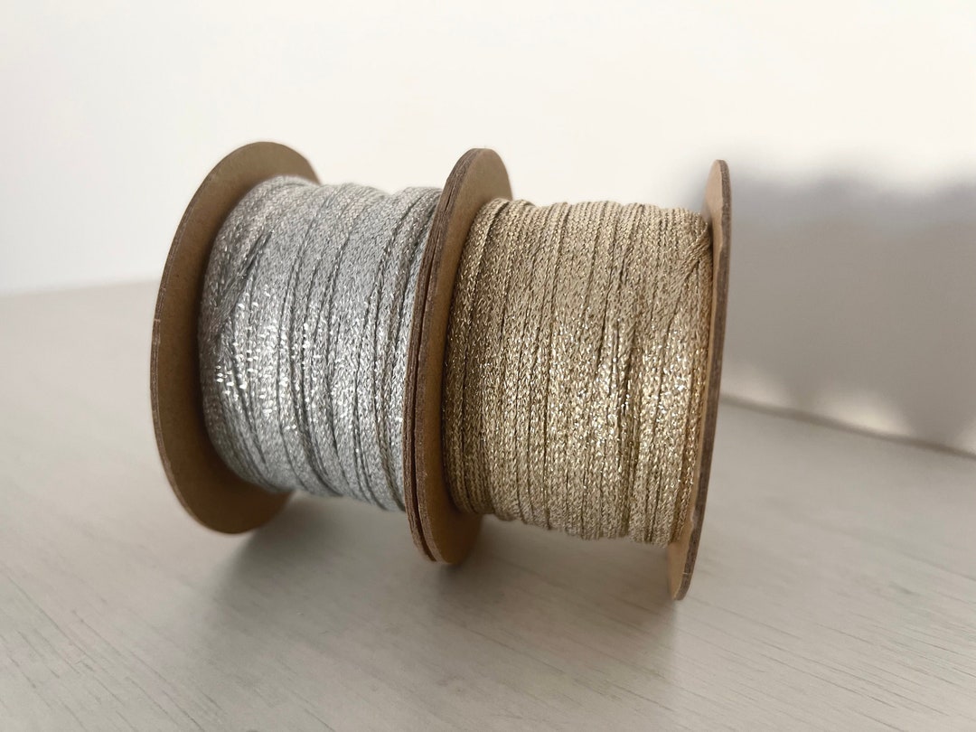 Lurex Roll Hessian Ribbon Lace Vintage Rustic Lurex - Etsy