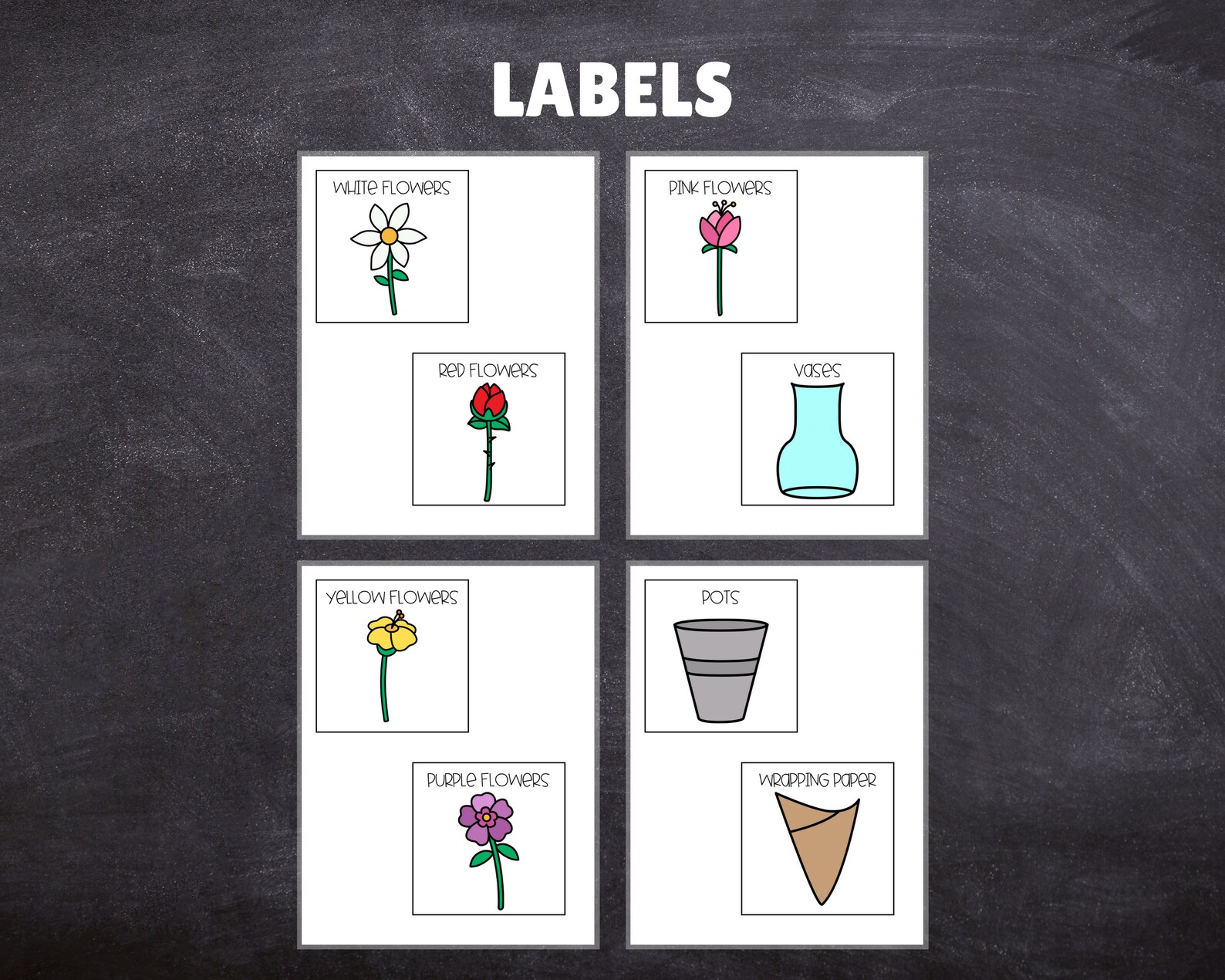 Printable Flower Shop Dramatic Play, Flower Shop Pretend Play, Spring ...