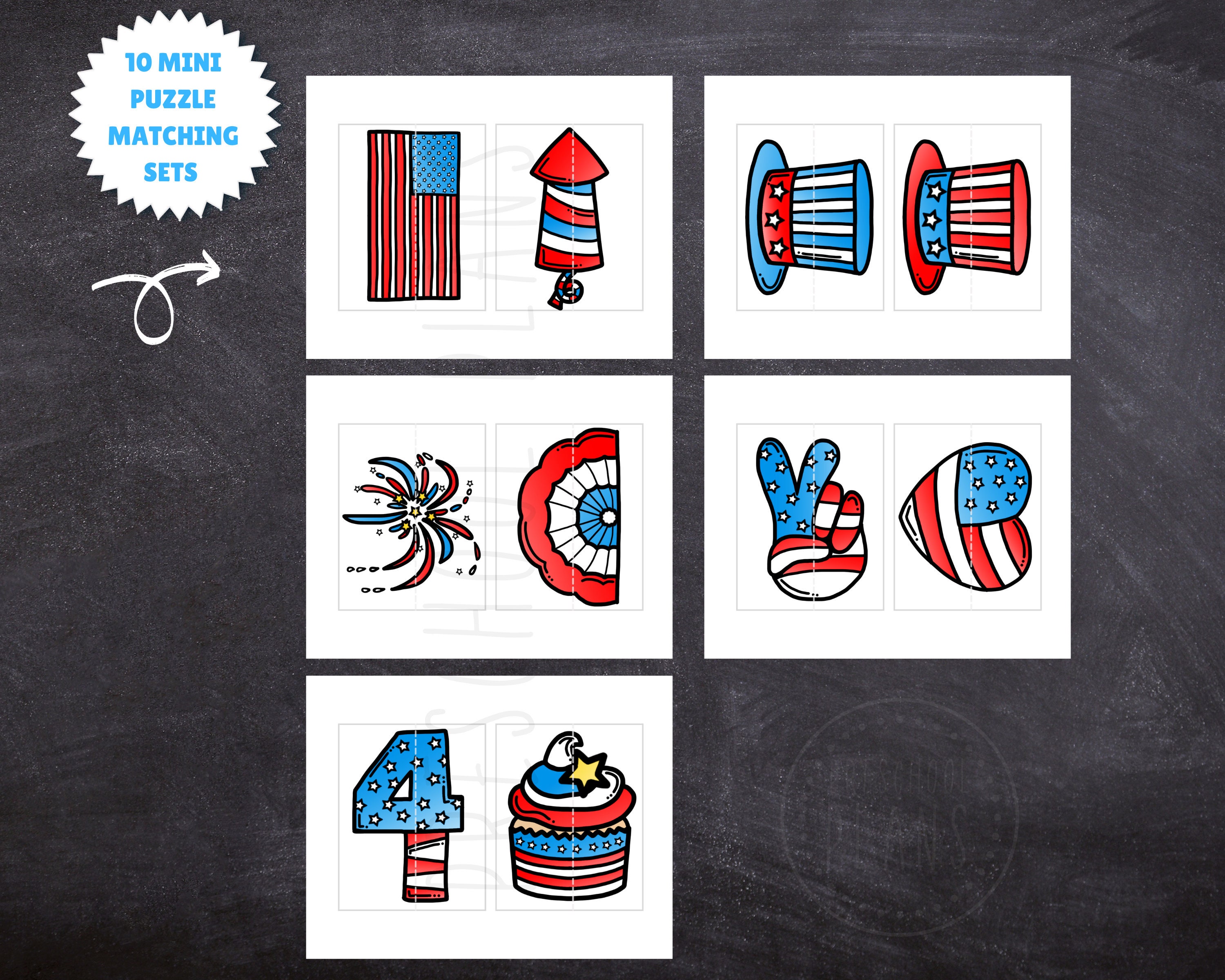 4th of July Activity Pack for Preschoolers Fun 4th of July - Etsy