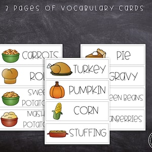 Thanksgiving Dramatic Play Set, Thanksgiving Pretend Play Printables ...