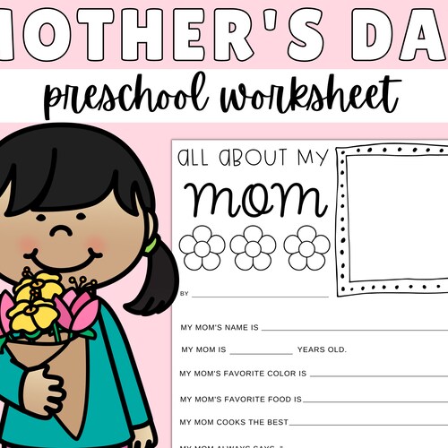 My Mom Printable for Mother's Day What I Love About My - Etsy