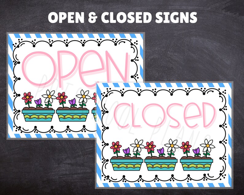 Printable Flower Shop Dramatic Play, Flower Shop Pretend Play, Spring ...
