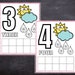 Printable Spring Number Play Dough Mats, Play Doh, Number Printables ...