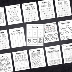 Preschool Curriculum, Preschool Busy Book, Preschool Worksheets ...