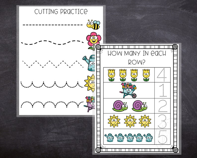 Printable Spring Learning Pack Spring Preschool Pack - Etsy