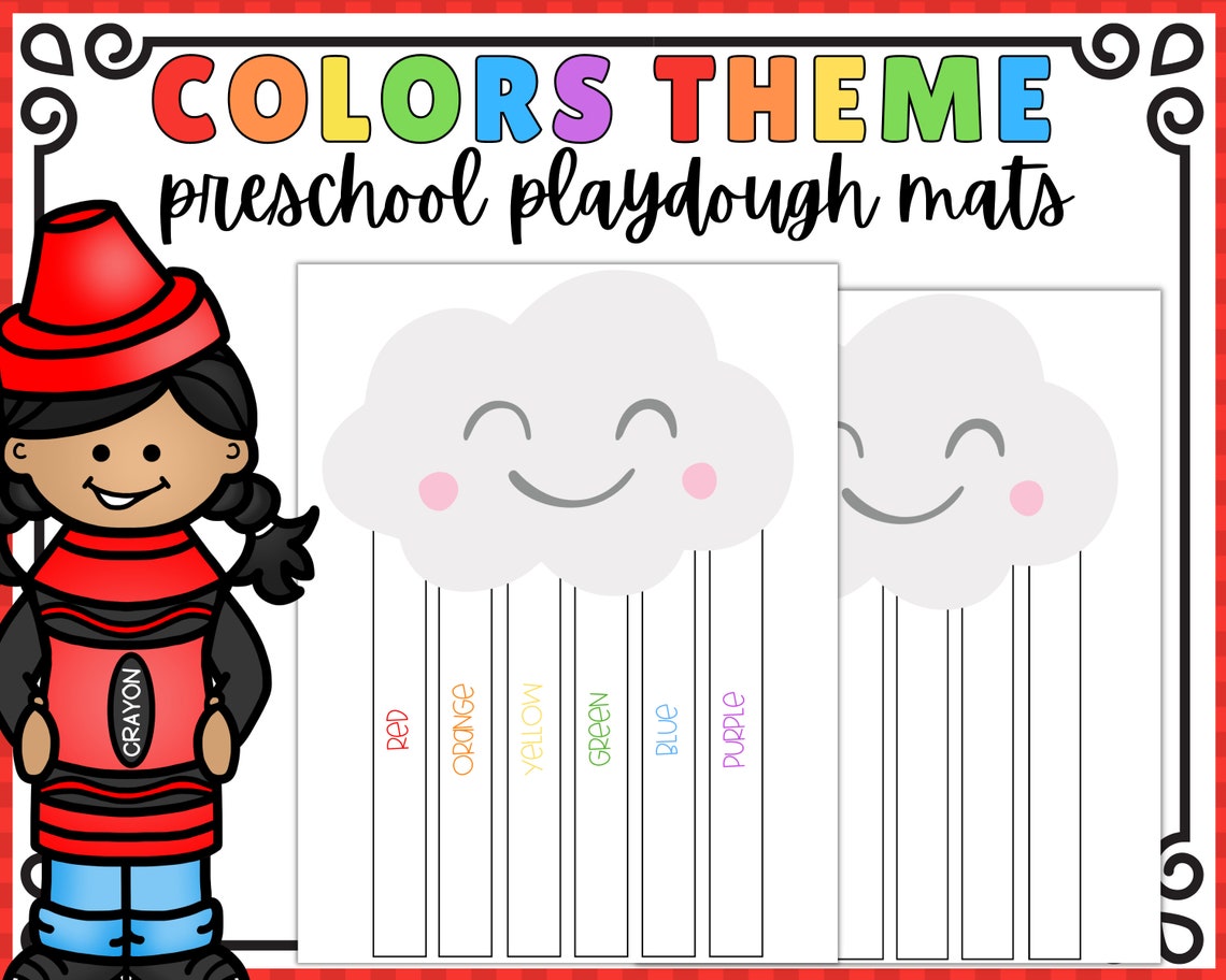 Printable Preschool Play Dough Mats, Kids Activities, Preschool ...