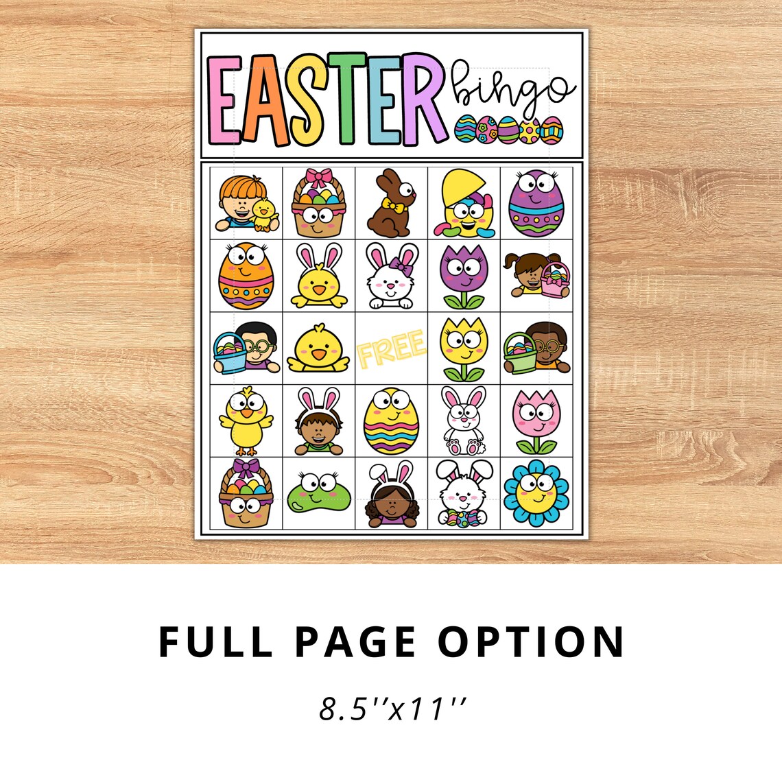 Easter Bingo Cards Printable, Easter Bingo Digital, Easter Bingo Board ...
