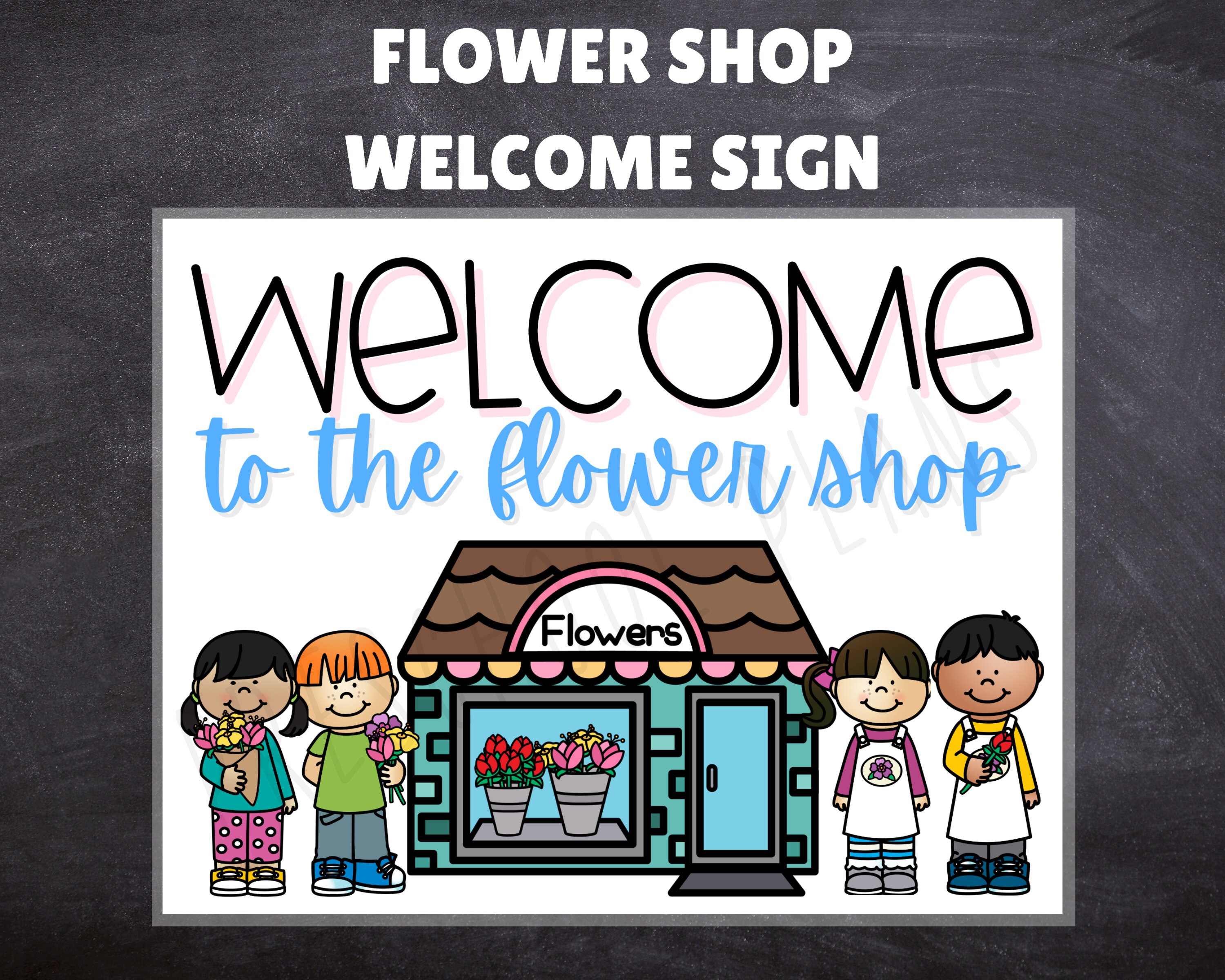 Printable Flower Shop Dramatic Play, Flower Shop Pretend Play, Spring ...