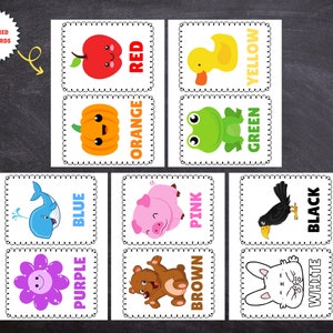 Printable Preschool Color Worksheets Kids Activities - Etsy