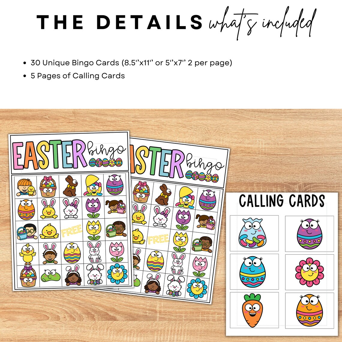 Easter Bingo Cards Printable, Easter Bingo Digital, Easter Bingo Board ...