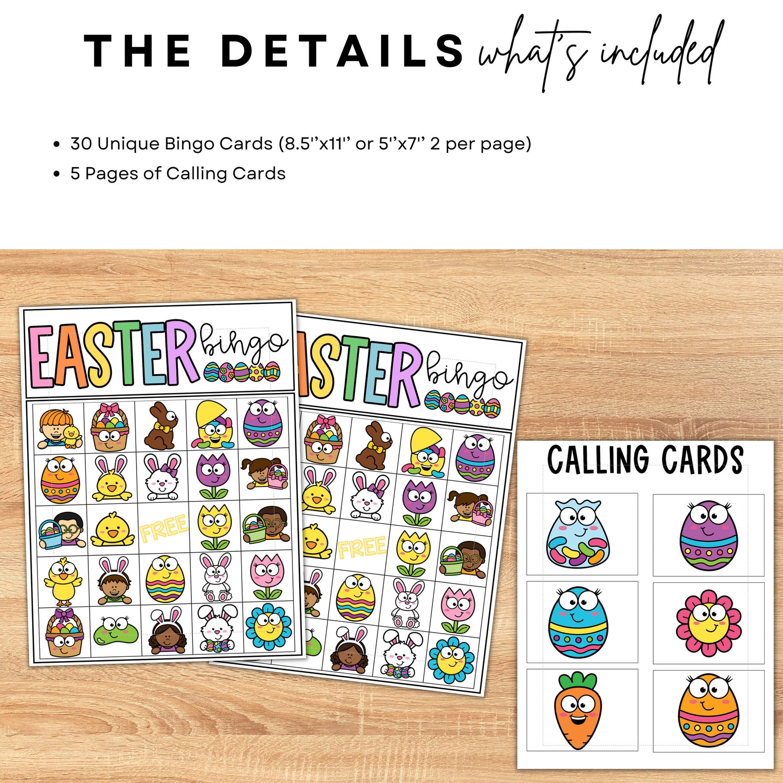 Easter Bingo Cards Printable, Easter Bingo Digital, Easter Bingo Board ...