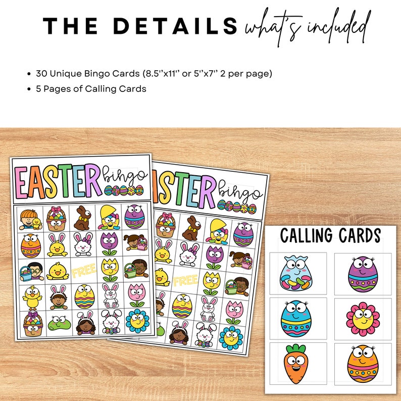 Easter Bingo Cards Printable, Easter Bingo Digital, Easter Bingo Board ...