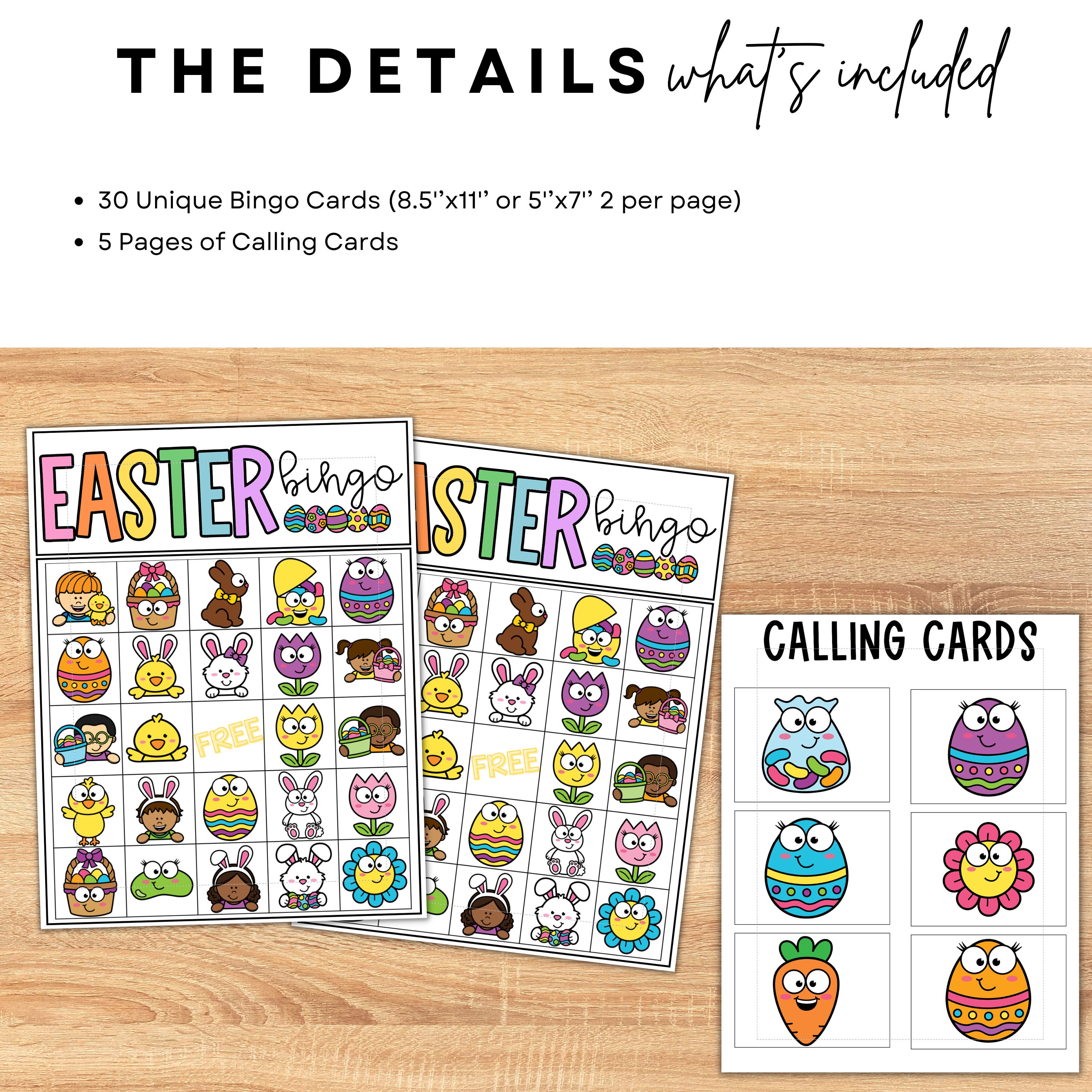 Easter Bingo Cards Printable, Easter Bingo Digital, Easter Bingo Board ...